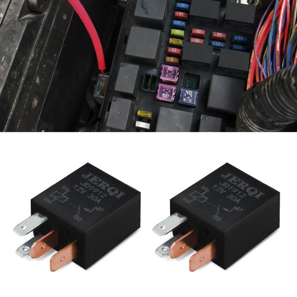 商品名:  HEVLE 2PCS 4 Pin 12V 30A Relay, Car Relay Switch, Multi Purpose Automotive Relay Black Starter Relay, Power Relay ...