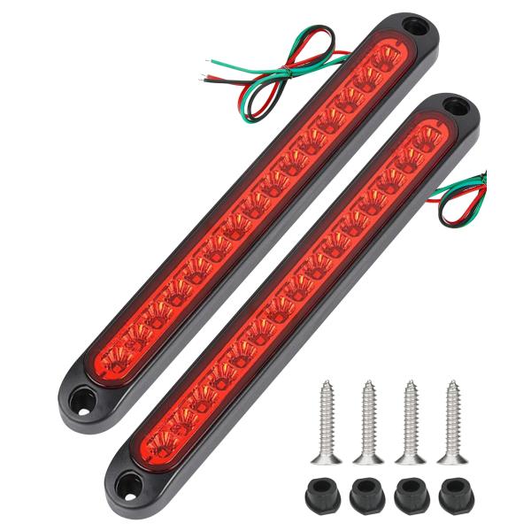 商品名: 2PCS Trailer Lights,LED Trailer Light Kit,Car Accessories 10" 15 LED Trailer Tail Light,Trailer Identification Ligh...