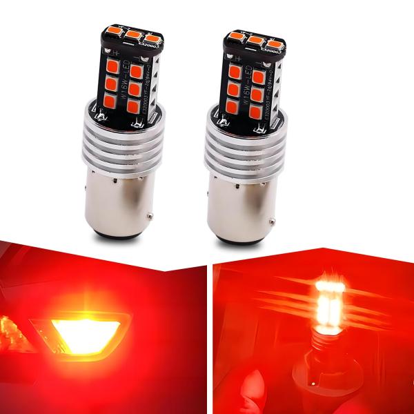 商品名:  Nowkont 2 PCS 1157 Car LED Brake Light, Double Contact 15SMD High Brightness Instant Start Bulb, Fast Heat Dissipa...