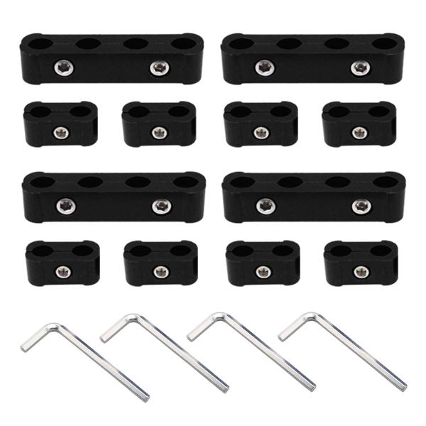 商品名:  Car Engine Spark Plug Wire Divider Separator Kit, Aluminum Alloy Spark Plug Wire Holder Clamp for 8mm 9mm 10mm Wir...