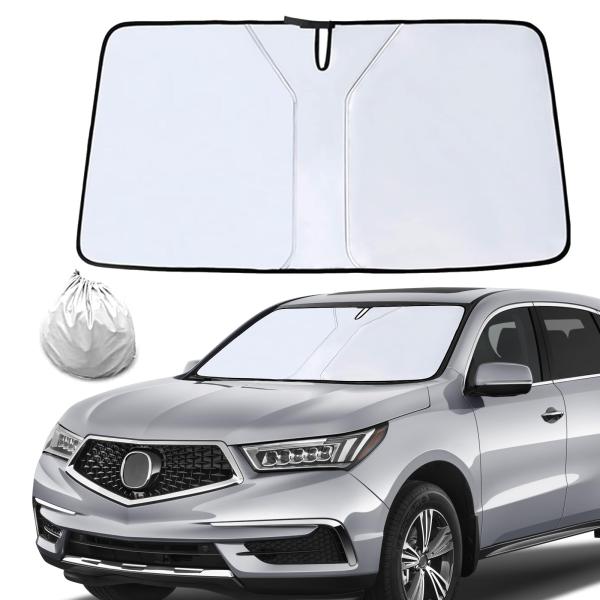 商品名: getfay 車用フロントガラスサンシェード 1パック 55.9インチ x 31.4インチ 折りたたみ式反射断熱アイソレーターカバー 車を涼しく保ちます ユニバーサルな自動車用プライバシープロテクター トラック SUV 車用 (塗...