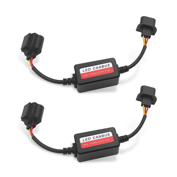 商品名: getfay 2個パック 車 LEDライト Canbus デコーダー ライトシステム用交換、エラーコードキャンセラーアクセサリー、ハイパワーLEDライトデコーダドライバーアダプター、ほとんどの車にユニバーサル(ブラック#H13/9...