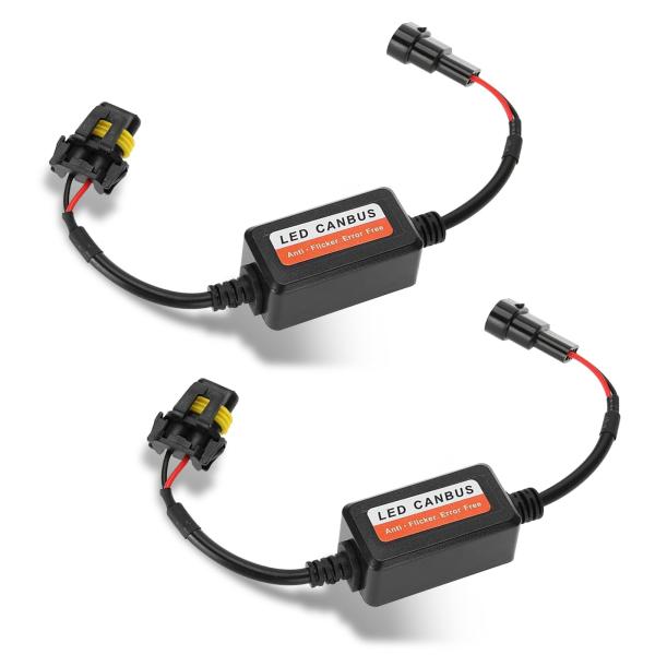 商品名: getfay 2個パック 車 LEDライト Canbus デコーダー ライトシステム用交換用 エラーコードキャンセラーアクセサリー ハイパワーLEDライトデコーダードライバーアダプター ほとんどの車に共通 (ブラック#9006/H...