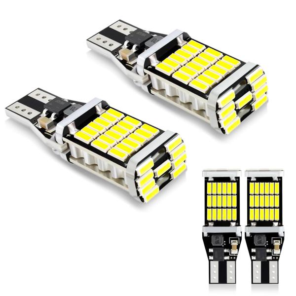 商品名:  getfay 4 Pack T15 Car LED Reverse Lights, 4014 45SMD Chipsets Automotive Turn Signal Light Replacement, Universal ...