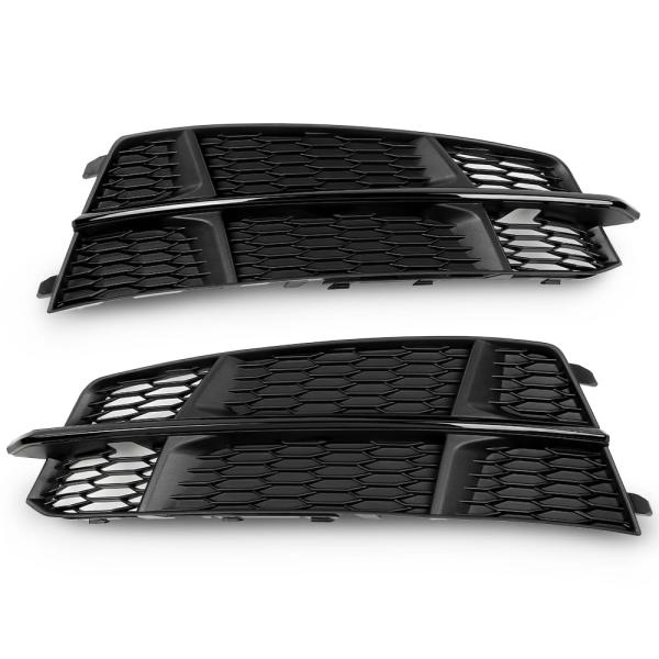商品名:  G-PLUS Front Bumper Fog Light Cover Grille Pair Black Compatible with 2015 2016 2017 2018 Audi A6 C7 S-Line 4G0807...