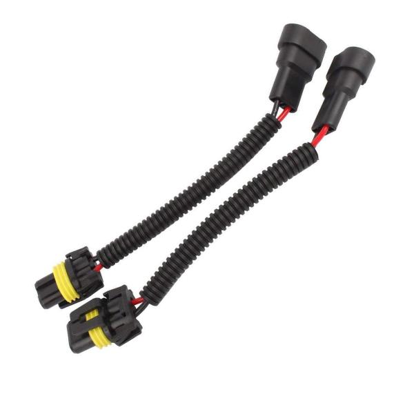 商品名: Fluher 車用9005/9006電球オス-メス変換ケーブル、IP67防水フロント照明電球改造ソケットハーネスコネクタ、純銅線アダプター、車用ユニバーサル(マルチカラー) 2個 Fluher 2 PCS Car 9005/900...