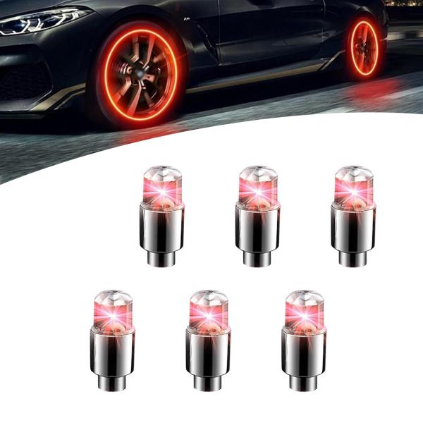 商品名:  Sumjig 6 PCS Car Tire Flashing Light, 1.45" x 0.66" PVC Shell Vibration Sensing Hub Valve Breathing Light, Persona...