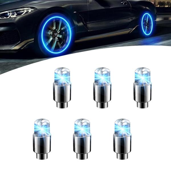 商品名:  Sumjig 6 PCS Car Tire Flashing Light, 1.45" x 0.66" PVC Shell Vibration Sensing Hub Valve Breathing Light, Persona...