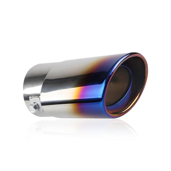 商品名:  dawfall 1 PC Car Tailpipe, 2.48" Inlet 3.3" Outlet Stainless Steel Exhaust Pipe Flue Muffler, Screw-fixed Modified...