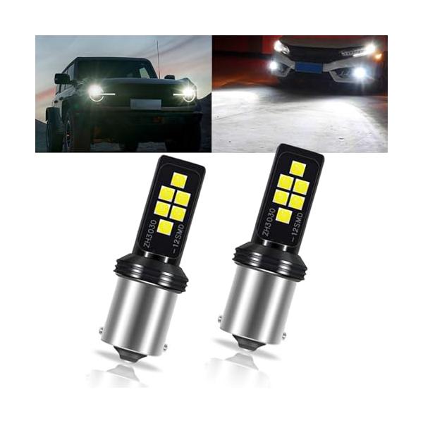 商品名:  leediga 2 PCS 1156 Turn Signal Bulbs, Super Bright Low Power Reversing Light Bulbs, 0.47 Inches x 0.59 Inches x 1....