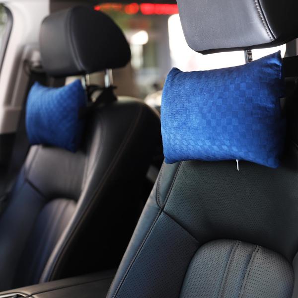 商品名:  Anti Cellulite 2 Pack Super Cozy Car Headrest Pillow, 100% Cotton Car Neck Pillow with Adjustable Strap, Travel Pi...