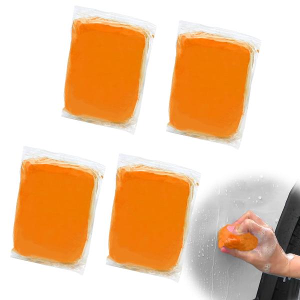 商品名: 4パック 100g カークレイバー オートディテーリング マジッククレイバー 洗車用 カーディテーリングクリーン(イエロー) 4 Pack 100g Car Clay Bar Auto Detailing Magic Clay B...