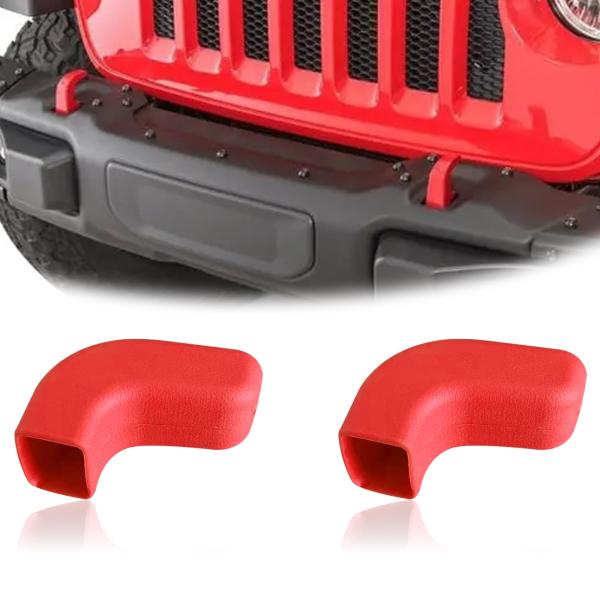 商品名: CmeRto ファクトリーバンパー牽引トレーラーフックヒッチアタッチメントダストプロテクターカバーキャップ Jep Wrangler JK JL グラディエーターTJ、牽引フックプロテクター Jep Wranglerアクセサリー2...