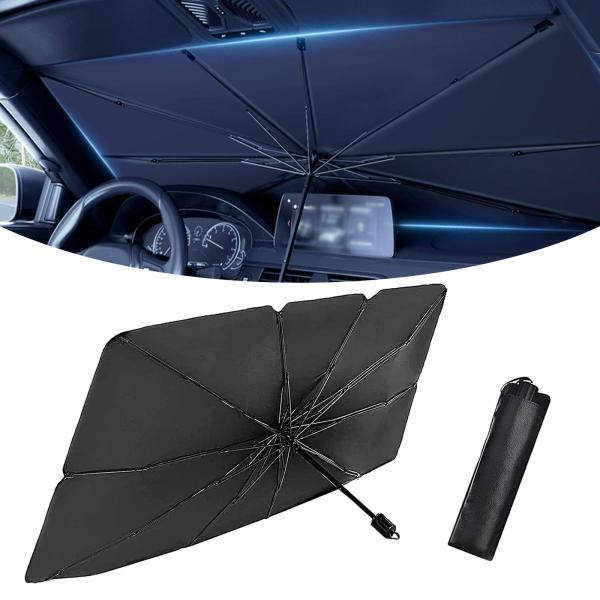 商品名:  getfay 1 PC Car Front Windshield Sunshade, 31" x 55" Retractable Stable Umbrella Rib Support Cover, Keep Vehicle C...