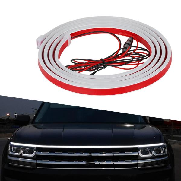 商品名:  getfay 1 PC Car Hood Gap LED Light Bar, 59" Through-Start Scanning Cool Decorative Light Strips, Hidden Installati...