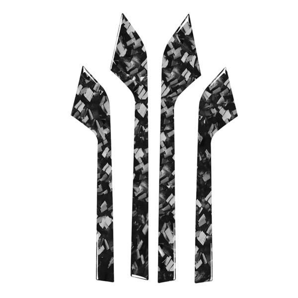 商品名:  Newsmarts Carbon Fiber+Epoxy Coating(Soft) Interior Door Sticker Handle Panel Trim Cover Forged Pattern For Audi R...