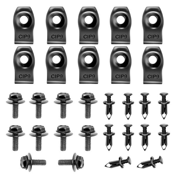 商品名:  nodteem 35 PCS Auto Body Fastening Replacement Fixing Kit, Multi-purpose Portable Bumper Fender Hood Protector Low...