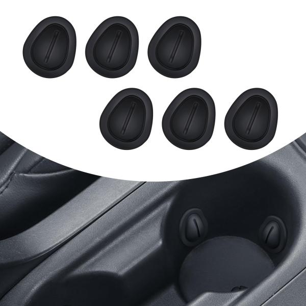 商品名: Sodcay 車用カップホルダーリミッター 6個パック 防水 丈夫 自動車用カップマウントストッパー ソフト 滑り止め 車両カップスロットスタビライザー ユニバーサル耐スクラッチ衝撃吸収アクセサリー (ブラック) Sodcay 6...