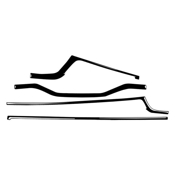 商品名:  Liru Dashboard Sticker Panel Navigation Cover Trim RHD 4Pcs For Audi A4 B9 A5 2017-2021 ABS Piano Blackブランド: GZYF高...