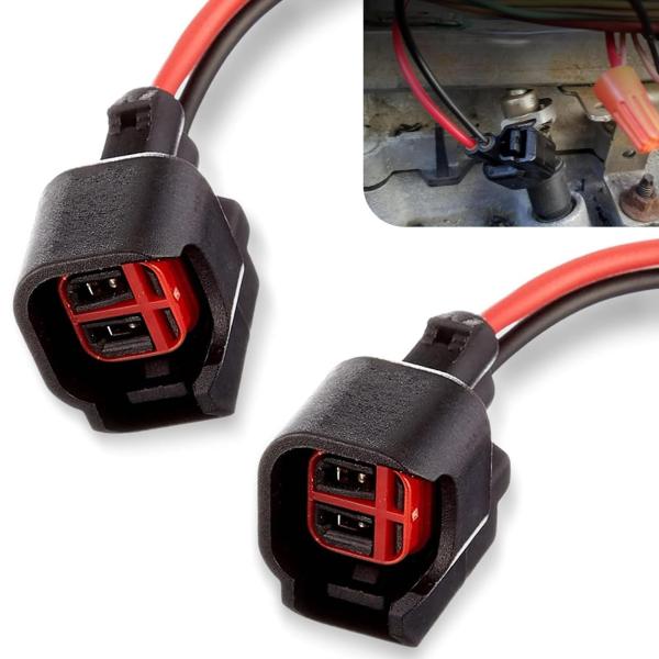 商品名:  Sumjig 2 PCS Car EV6 EV14 Fuel Injector Connector, Waterproof Low Frequency Fuel Injector Pigtail Connector Plug L...