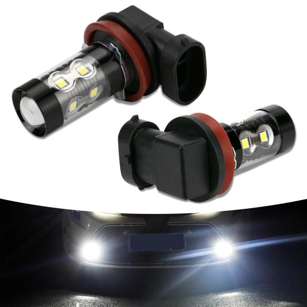 商品名:  awlbed 2 PCS H11 Car LED Anti-fog Lamp, 6000K 700LM 50W High Power and Efficient Heat Dissipation Alloy Shell Plug...