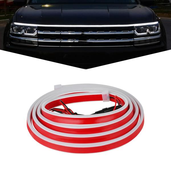 商品名:  Sumjig 1 PC Car Hood Through-Type LED Light Strip, 59" Start Cool Dynamic Scanning Flexible Waterproof Decorative ...