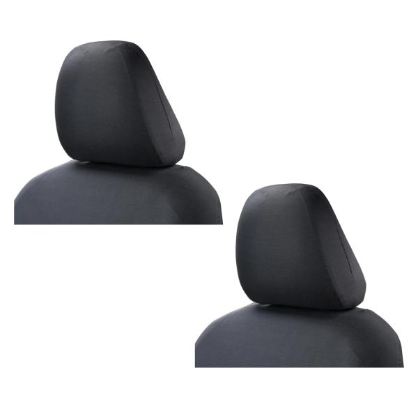 商品名: Sumjigカーシートヘッドレストカバー、オールインクルーシブニット生地快適なタッチ通気性弾性口保護カバー2ピース、装飾改造アクセサリー、ほとんどの車に対応(ブラック) Sumjig 2 PCS Car Seat Headrest...