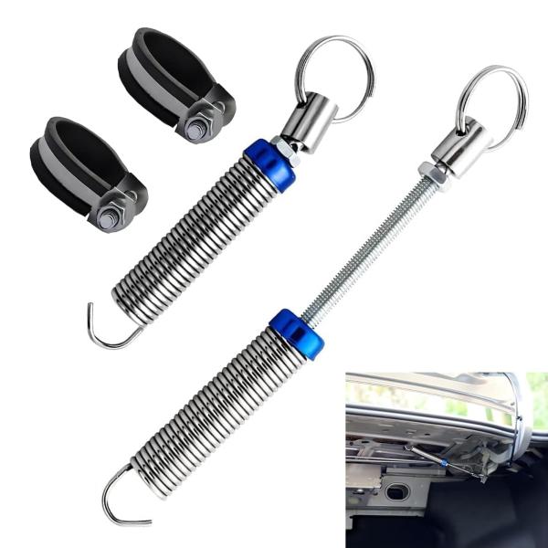 商品名: Miytsya 2個 車のトランクリッド改造スプリング 強化スプリングリング付き 5.9インチから9.4インチ 車両トランク調整リミットスプリング ユニバーサル耐久性メタル自動リフターアクセサリー (シルバー) Miytsya 2...