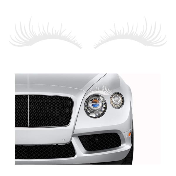 商品名: Ohleats 車用ヘッドライトまつげステッカー2個 面白くてかわいいフェイクまつげバンパーウィンドウデカール、自動車ボディヘッドランプ用防水装飾ステッカー、ユニバーサル外装カーアクセサリー(ホワイト) Ohleats 2PCS ...