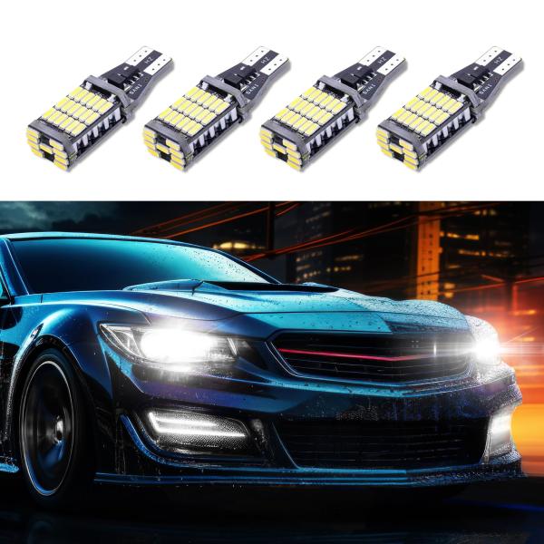 商品名:  4PCS LED Reverse Lights, T15 4014 45SMD Chipsets Backup Reverse Light Bulbs, 360 Degree Lighting, 6500K 800LM Car ...
