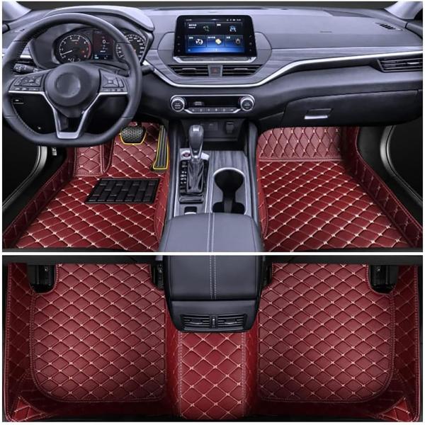 商品名:  LIUGW Custom Car Floor Mats for Peugeot 3008 2009-2016,PU Leather All Weather Waterproof Non-Slip Floor Liners Ful...