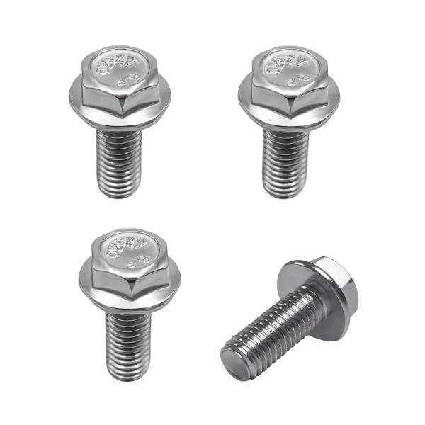 商品名: Augeny (オーガニー) 4個 車トップフロントスキッドプレートボルト 304ステンレススチールオートスキッドプレートボルト 12mm六角ヘッド付き 4Runner FJクルーザーランドクルーザーセコイアタコマ用 カーアクセサ...