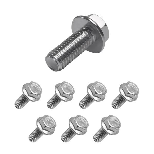 商品名: Augeny (オーガニー) カートップフロントスキッドプレートボルト 8個 304ステンレススチールオートスキッドプレートボルト 12mm六角ヘッド付き 4Runner FJクルーザーランドクルーザーセコイアタコマ用 カーアクセ...