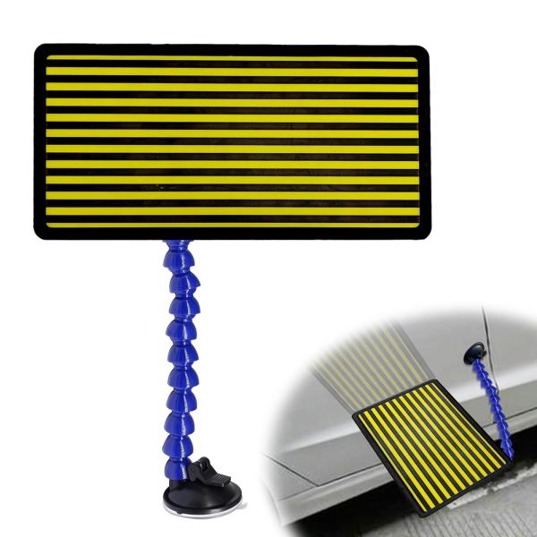 商品名: CmeRto ペイントレスへこみ修理ツール ラインボード リフレクターボード (LEDではありません) 車体のへこみ除去用調節可能ホルダー付き イエローストライプテストツール 車ボディストライプテストツール用カーアクセサリー Cm...
