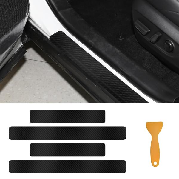 商品名:  4PCS Car Door Edge Guards, Car Door Threshold Protection, Carbon Fiber Auto Door Entry Edge Guard Protection Trim,...