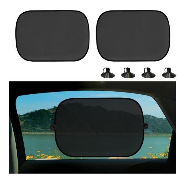 商品名: Dickno 2個 カーウィンドウシェード 17インチ × 14インチ 自動サンシェード ブロッカー粘着 車両サイドウィンドウスクリーン グレアシールドと紫外線保護 ユニバーサルカーアクセサリー (リア) Dickno 2PCS ...