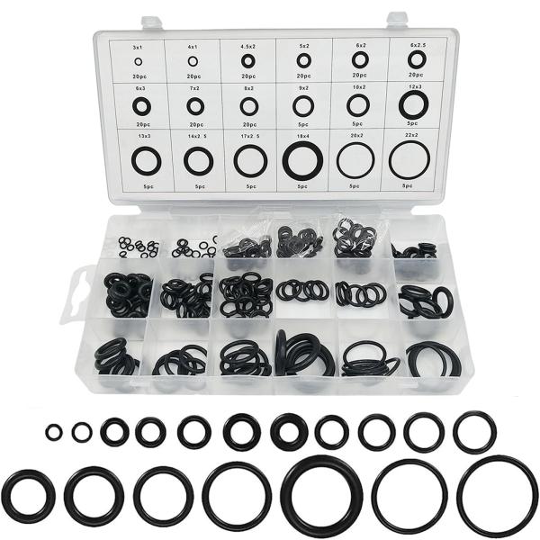 商品名:  Hbxdeco 225 PCS O-Ring Assortment Kit Set, Rubber Gasket AC System Seal Kits, Professional Air Conditioning Compre...