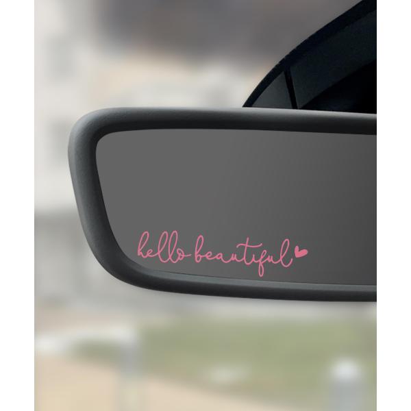 商品名: UBOG カーデカール、カーウィンドウデカール、車用デカール、カーアクセサリーカーウィンドウステッカー、自己肯定デカール、ハロービューミラーステッカー、女性用カーステッカー(ピンク) UBOG Car Decals,Car Win...