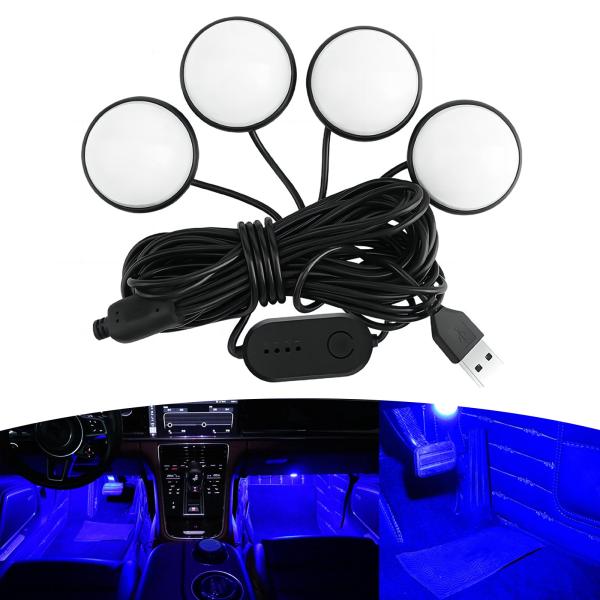 商品名:  dawfall 1 PC Car Interior LED Decorative Light, One-for-Four High-Brightness Lighting Romantic Atmosphere Lights, ...