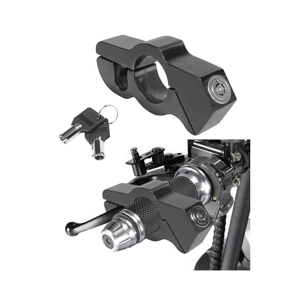 商品名: UBOG オートバイロック、カーアクセサリースロットルロック、オートバイロック盗難防止、オートバイブレーキロック、オートバイホイールロック、オートバイロック、オートバイ、モペット、ATV、自転車などに最適 (ブラック) UBOG ...