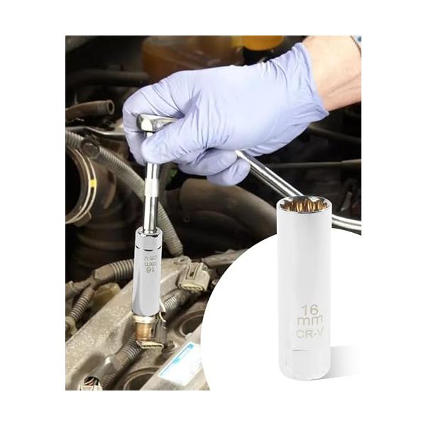 商品名:  UBOG Spark Plug Socket,14mm 16mm Thin Wall Magnetic Spark Plug Socket,Magnetic Spark Plug Socket,Car Accessories 3...