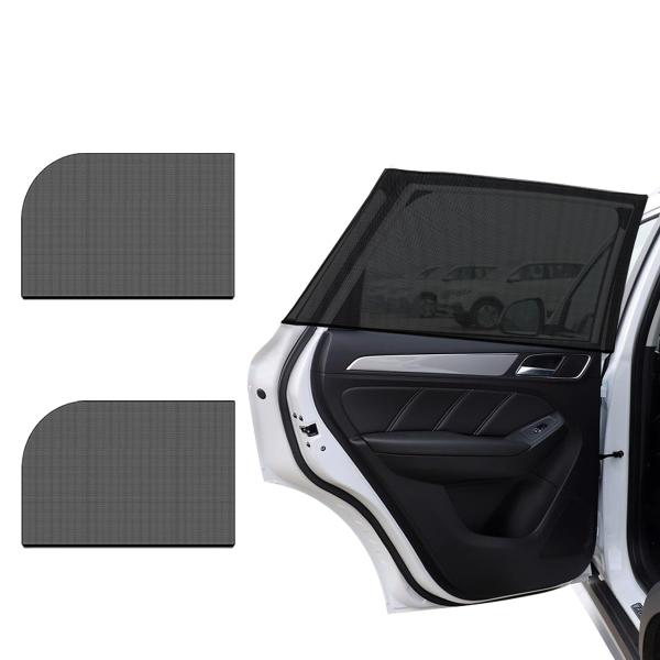 商品名: Yourkar カーウィンドウシェード 2個 25.4インチ×10.2インチ 車のリアサイドウィンドウスクリーン UV保護 カーウィンドウカバー 大型SUVに対応 ユニバーサルインテリア装飾カーアクセサリー (リア、SUV) Yo...