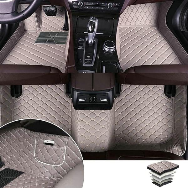 商品名:  BILKAR Customized Personalized car Floor mats, All-Weather Luxury car Floor mats, Waterproof Leather car Floor mat...