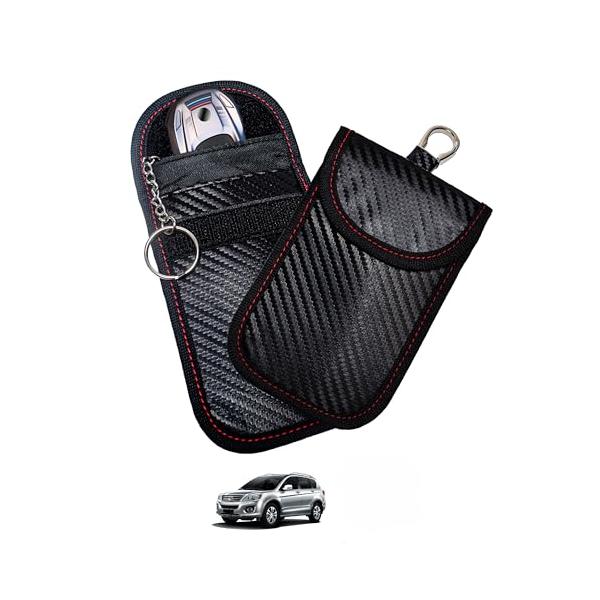 商品名: 車の鍵S2用ファラデーバッグ。 2 Pcs Faraday Bag for Car Keys, RFID Signal Blocking Pouch, Anti-Theft Key Fob Protector, Cell Phon...