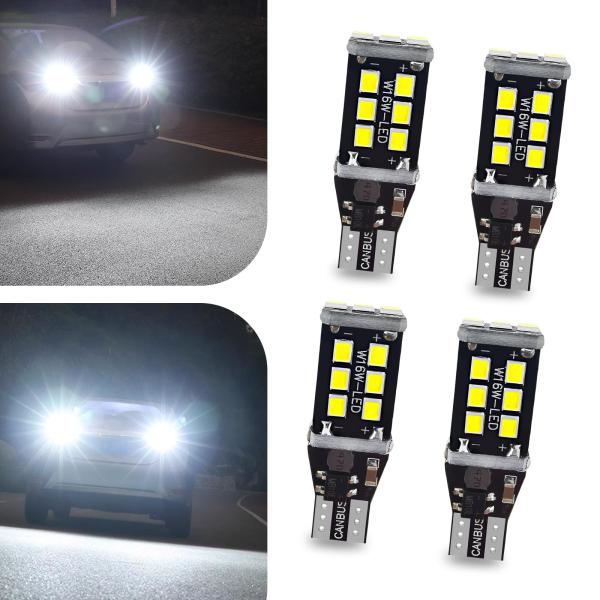 商品名:  Jewkot 4 PCS T15 Car LED Reverse Light, 2835 SMD Vehicle Brake Light, Super Bright Design, Universal Waterproof Au...