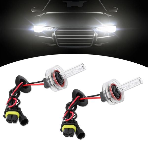 商品名:  Irinidig Pack-2 Automotive H11 Xenon Bulb, IP67 Waterproof 12V High-brightness Anti-glare Quartz Bulb, Plug-and-pl...