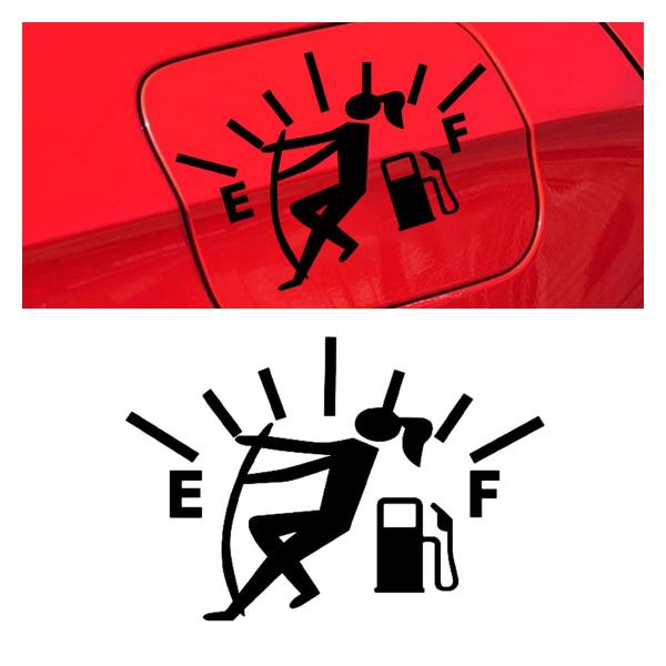 商品名:  Funny Girl Car Sticker Decal, High Gas Consumption Vinyl Sticker, Car Fuel Gage Empty Sticker, Waterproof Automoti...