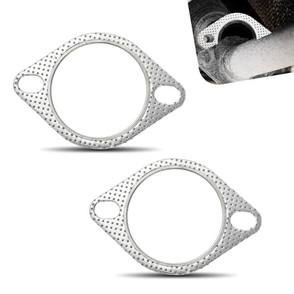 商品名:  Sephile 2 PCS Car Exhaust Pipe Interface Gasket, 2 Bolt 2.5" Flange Sealing Washer, High Temperature and High Pres...