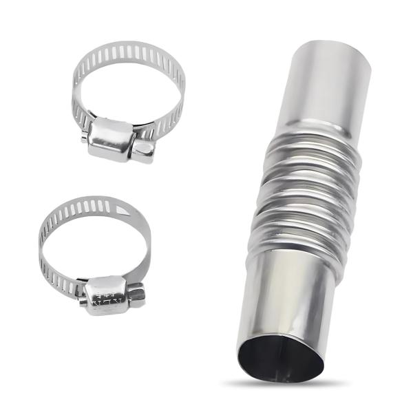 商品名:  Sephile 1 PC Automobile 5.1" Straight Exhaust Pipe, Stainless Steel Corrugated High Temperature Resistant Heavy-du...
