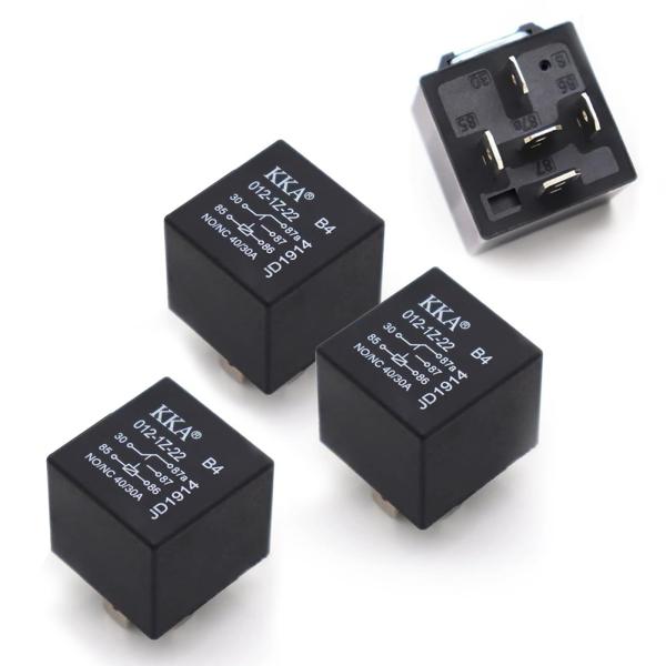 商品名: Sephile Pack-4 車用 5ピンリレー DC 12V 40A 多機能 防水 変換 スタートリレー フル銅ピン プラグアンドプレイ 配線ハーネス 改造リレー 車用 汎用 (ブラック) Sephile Pack-4 Car ...